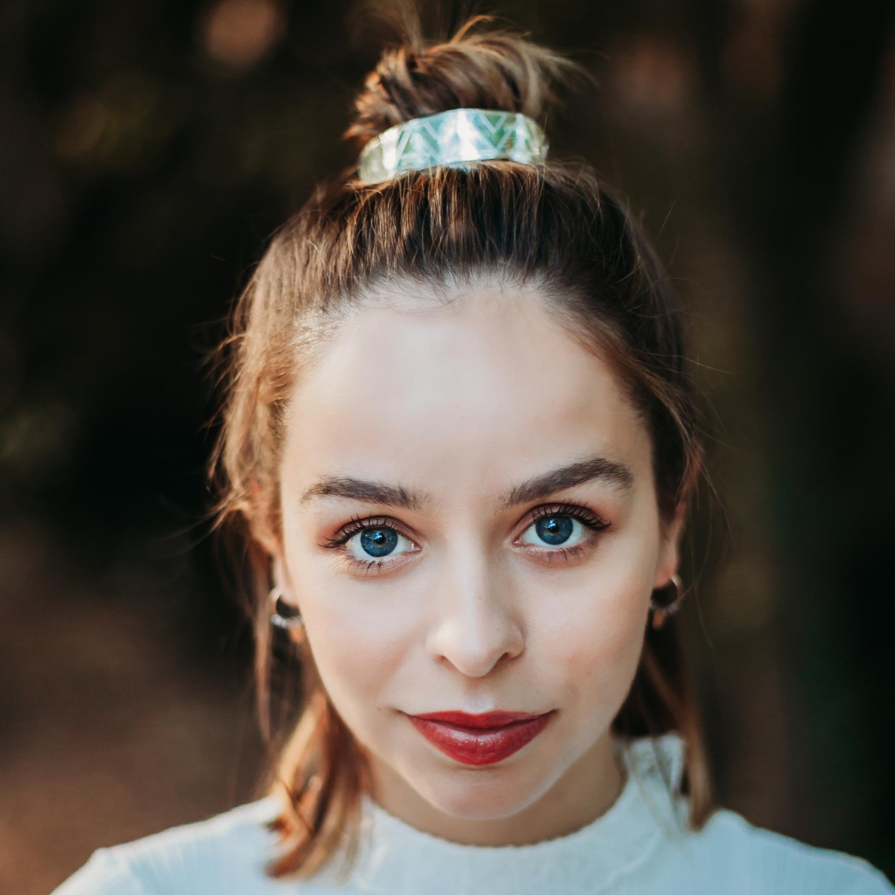 Silver bun cuff Ornamental bun cuff made in France
